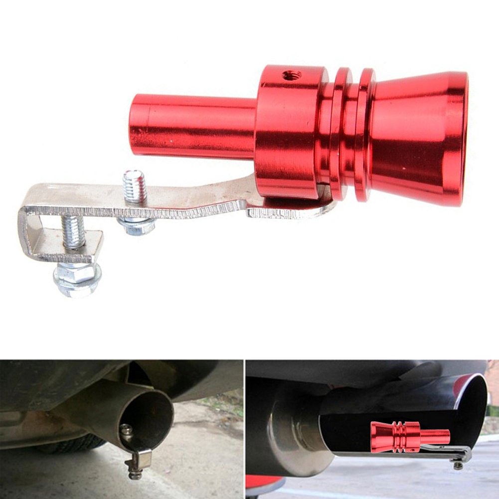 Buy Red Large Turbo Sound Exhaust Muffler Pipe Whistle Blowoff – Autotrends
